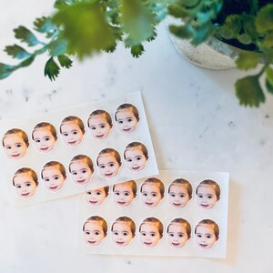 Custom Face Stickers, Personalized Face Stickers, Baby Stickers, Pet ...