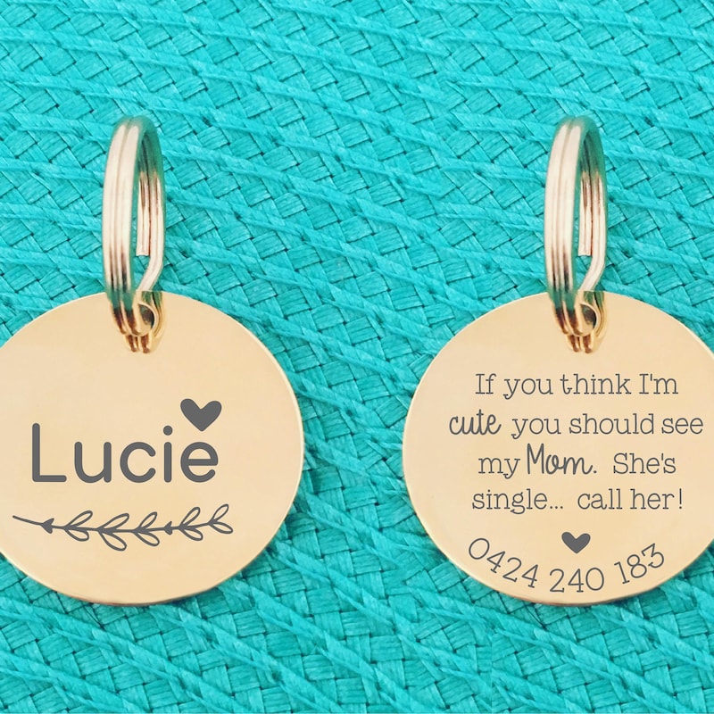 Cute Dog Tag - Etsy