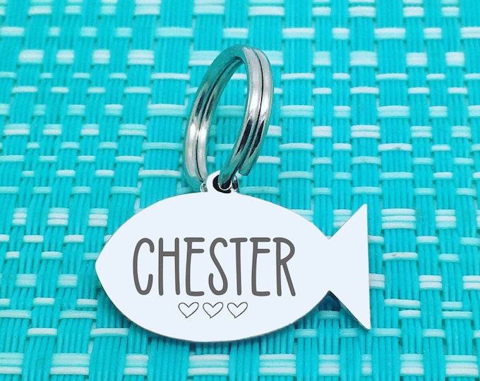 Cat Tag ID Tag Custom Cat Tag Personalized Cat Tag Cat Name Tag Cat ...