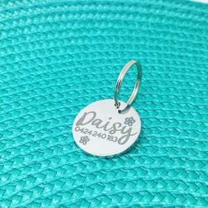 Daisy Dog Tag, Personalised Dog Tag, Personalized Dog Tag, Dog Tag, Pet ...