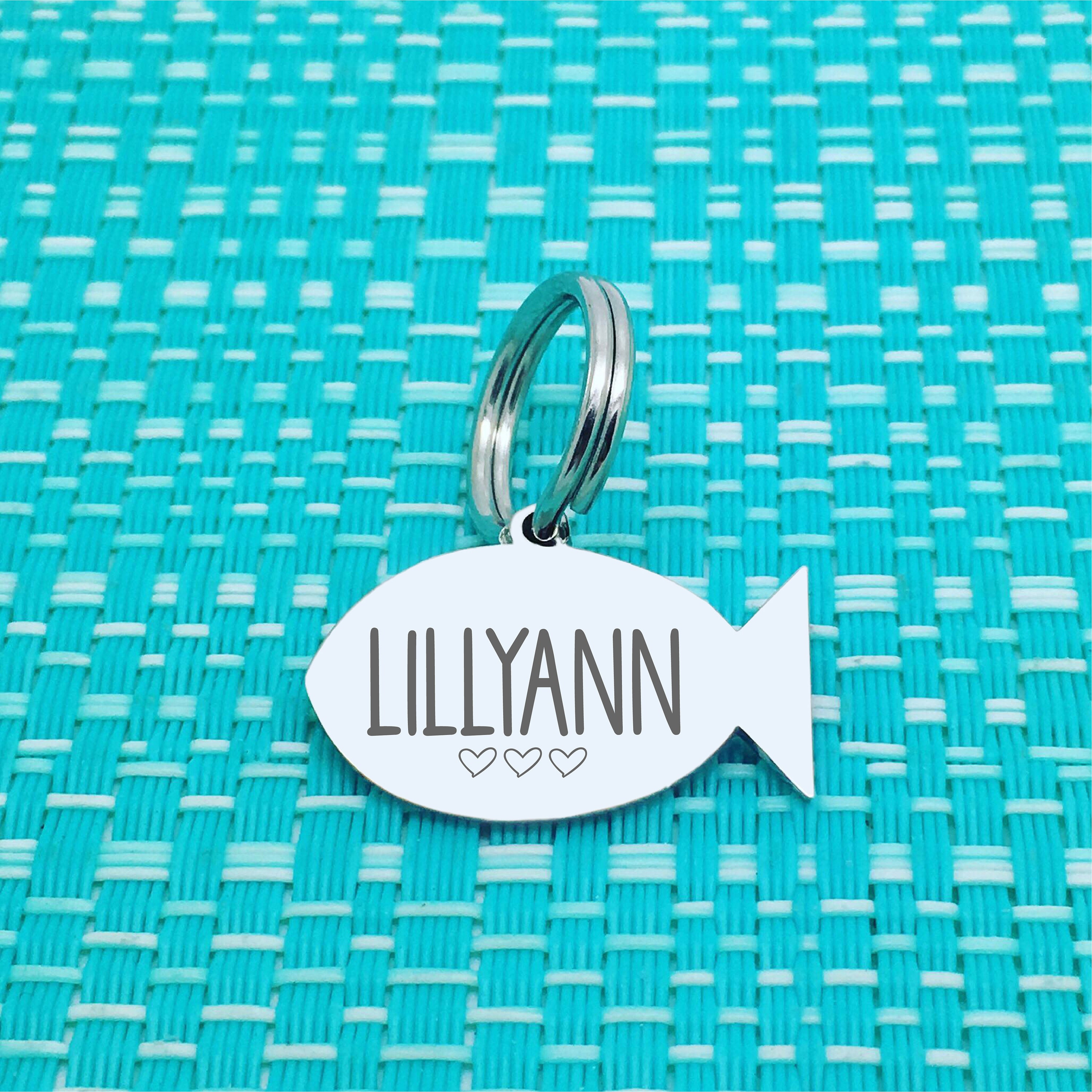 Cat ID Tag Personalized Cat Name Tag Engraved Cat ID Tag | Etsy