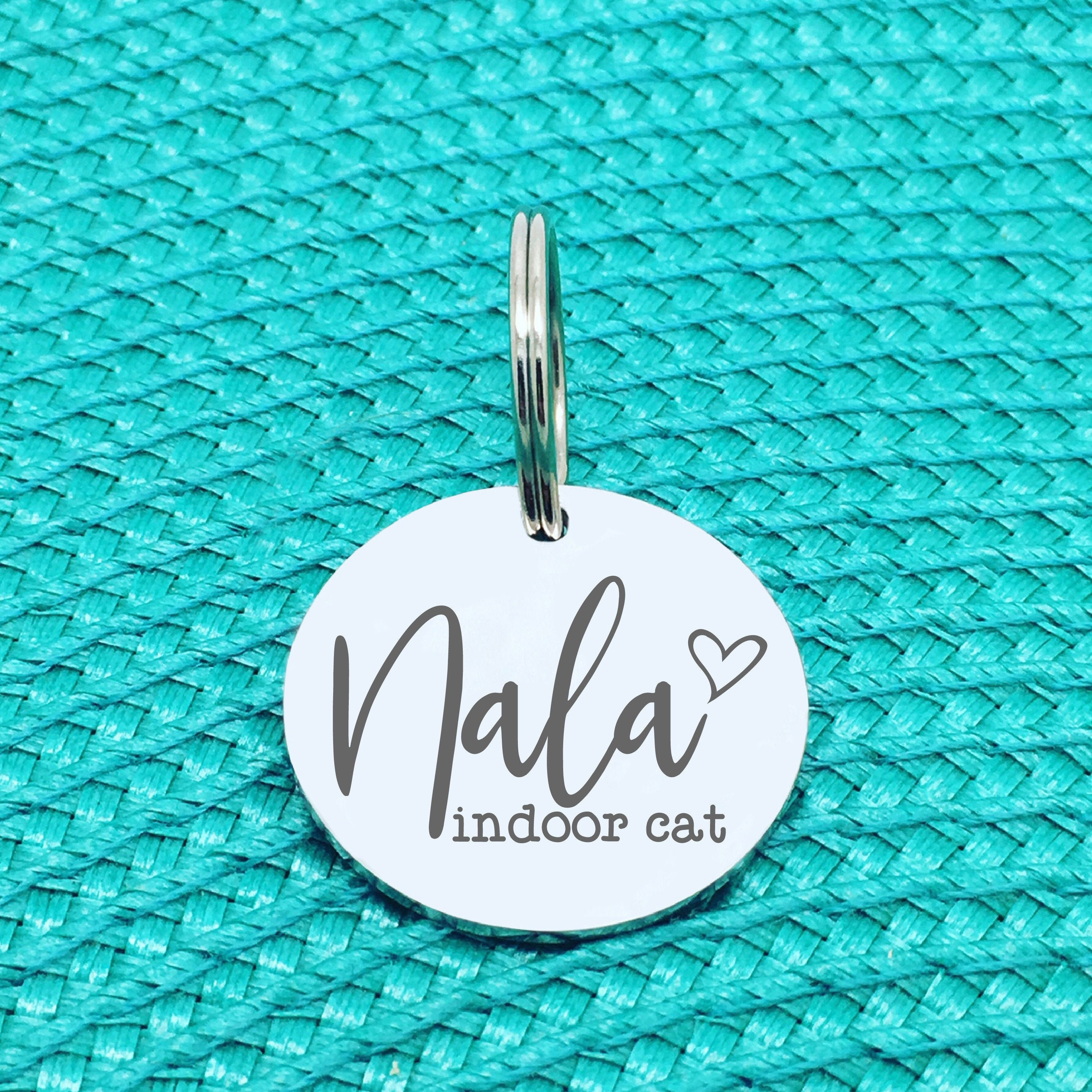 Personalised Cat Name Tag Cat Collar Tag Cat Tag Cat ID - Etsy