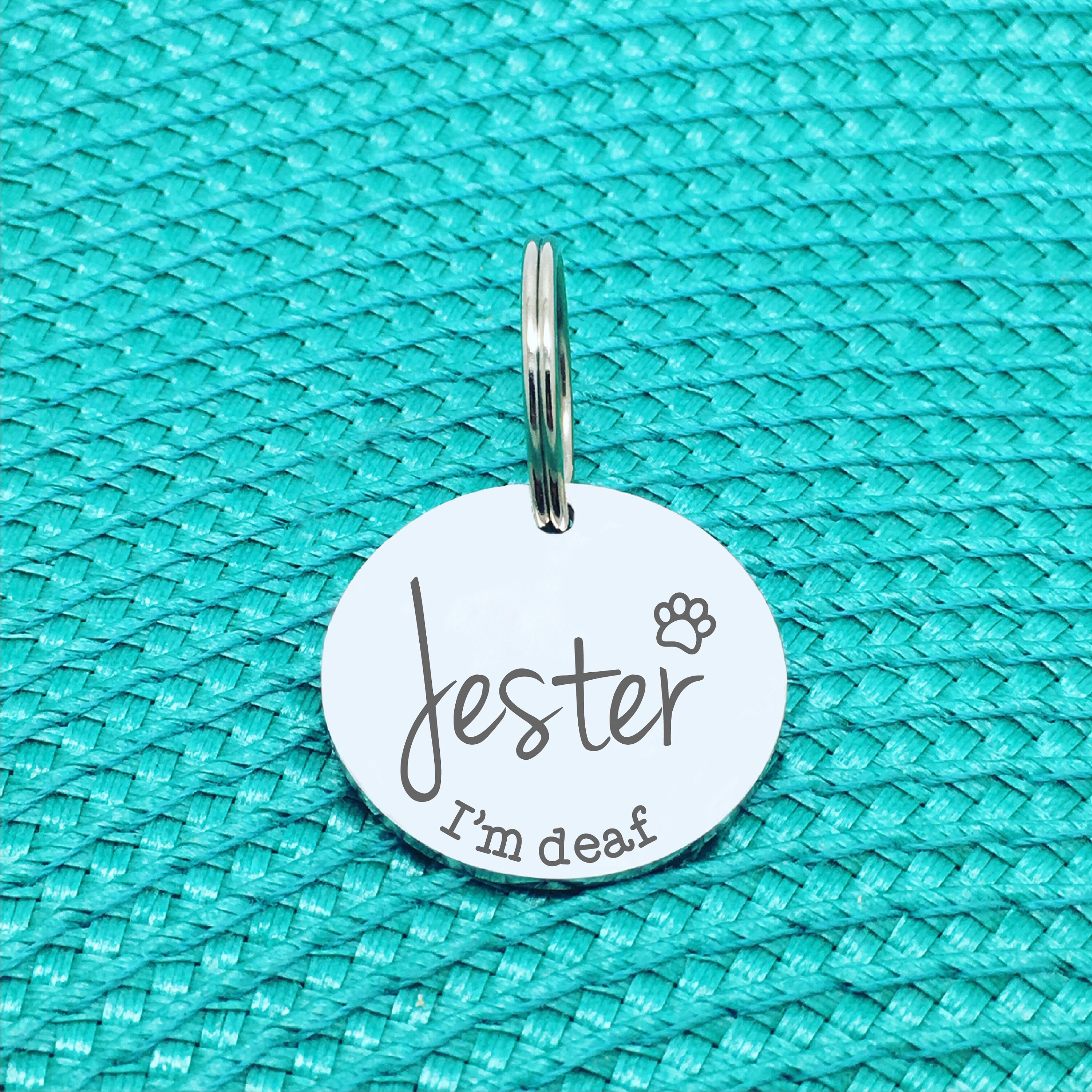 Personalized Dog Tag I'm Deaf Deaf Dog Tag Deaf Dog | Etsy