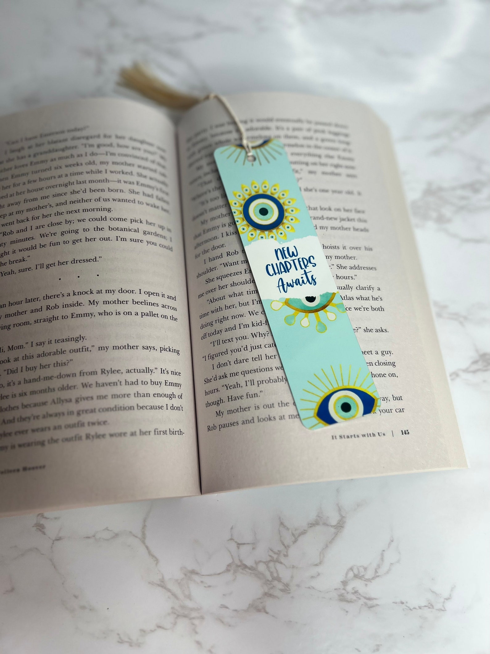 Evil Eye Bookmark Original Handmade Book Accessories Protect - Etsy