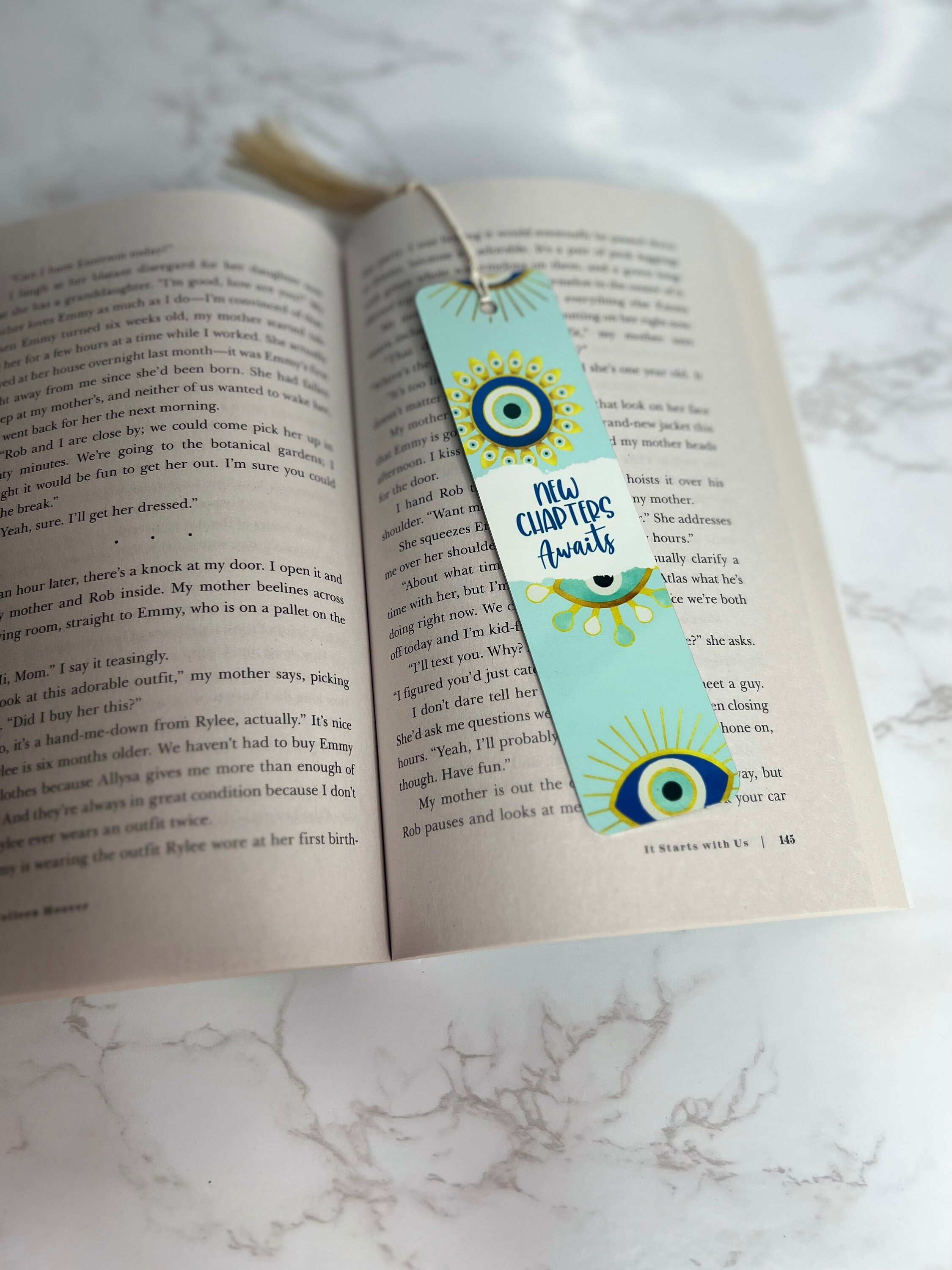 Evil Eye Bookmark Original Handmade Book Accessories Protect - Etsy