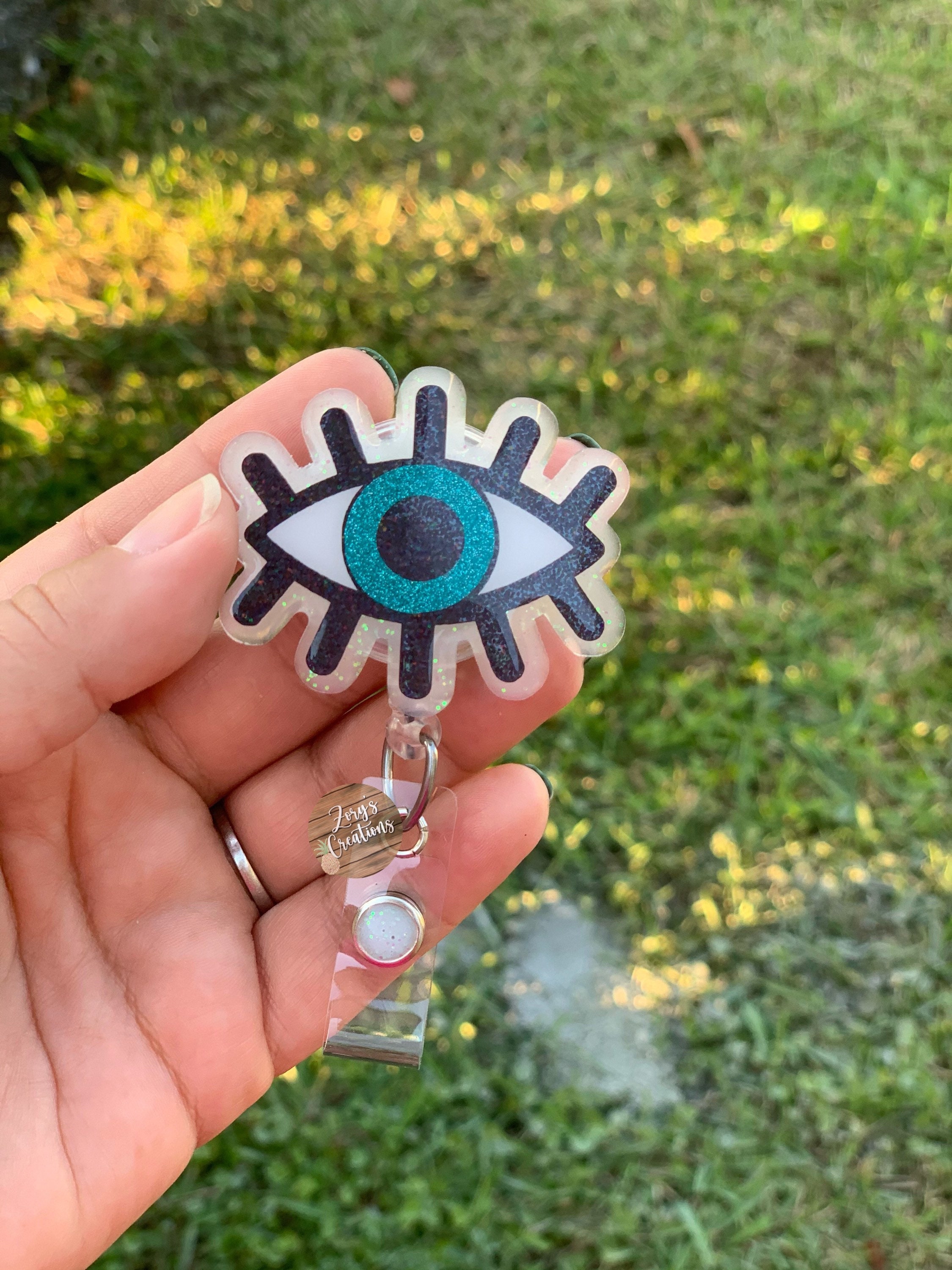 Evil Eye Badge Reel-cute Badge Reel Retractable Badge Reel - Etsy UK