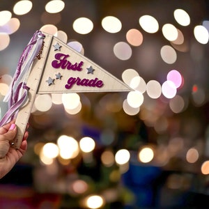 First Day of School Pennant Flag- Back to School Signs- Back to School ...