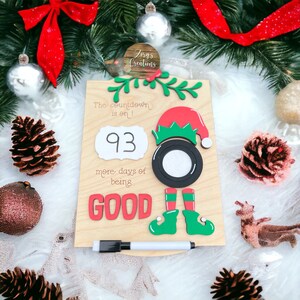 Elf Countdown Sign- Christmas Countdown Sign - Elf Camera Countdown ...