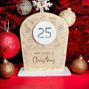 Countdown to Christmas Sign- Days Until Christmas Countdown Sign ...
