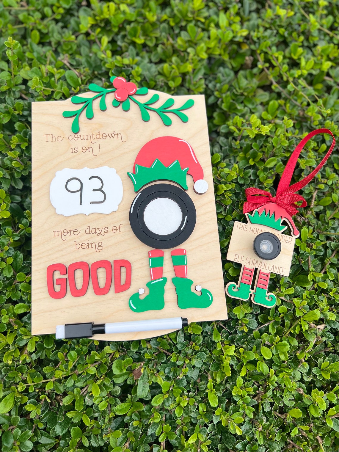 Elf Countdown Sign- Christmas Countdown Sign - Elf Camera Countdown ...
