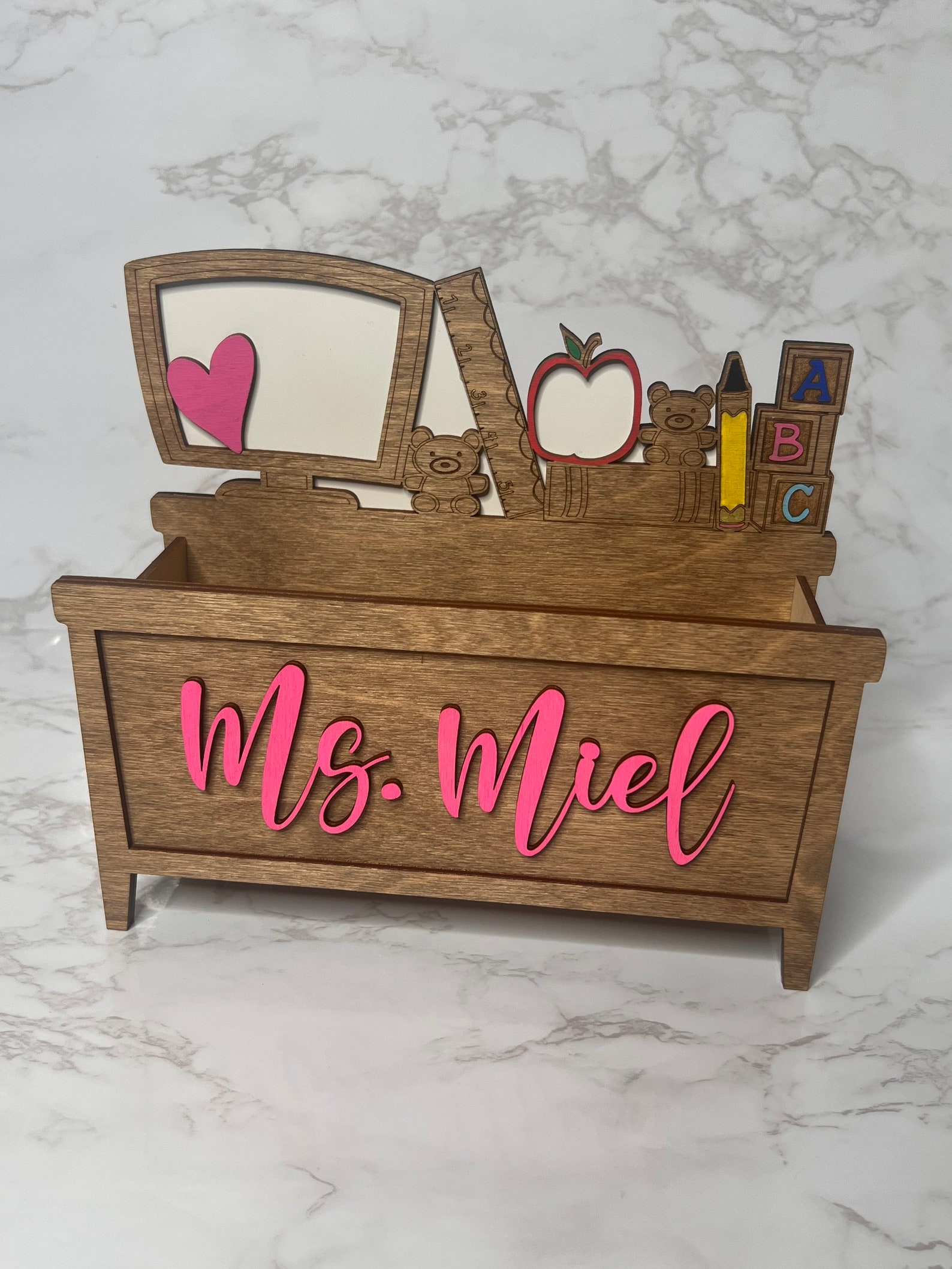 Teacher Wooden Pencil Teacher Appreciation Gift Wooden - Etsy