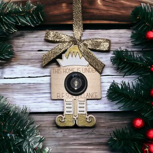 Elf Surveillance Ornament- Christmas Ornament- Elf Camera Ornament ...