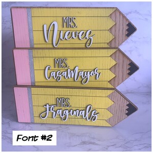 Teacher Wooden Pencil- Teacher Appreciation Gift- Wooden Pencil Holder ...