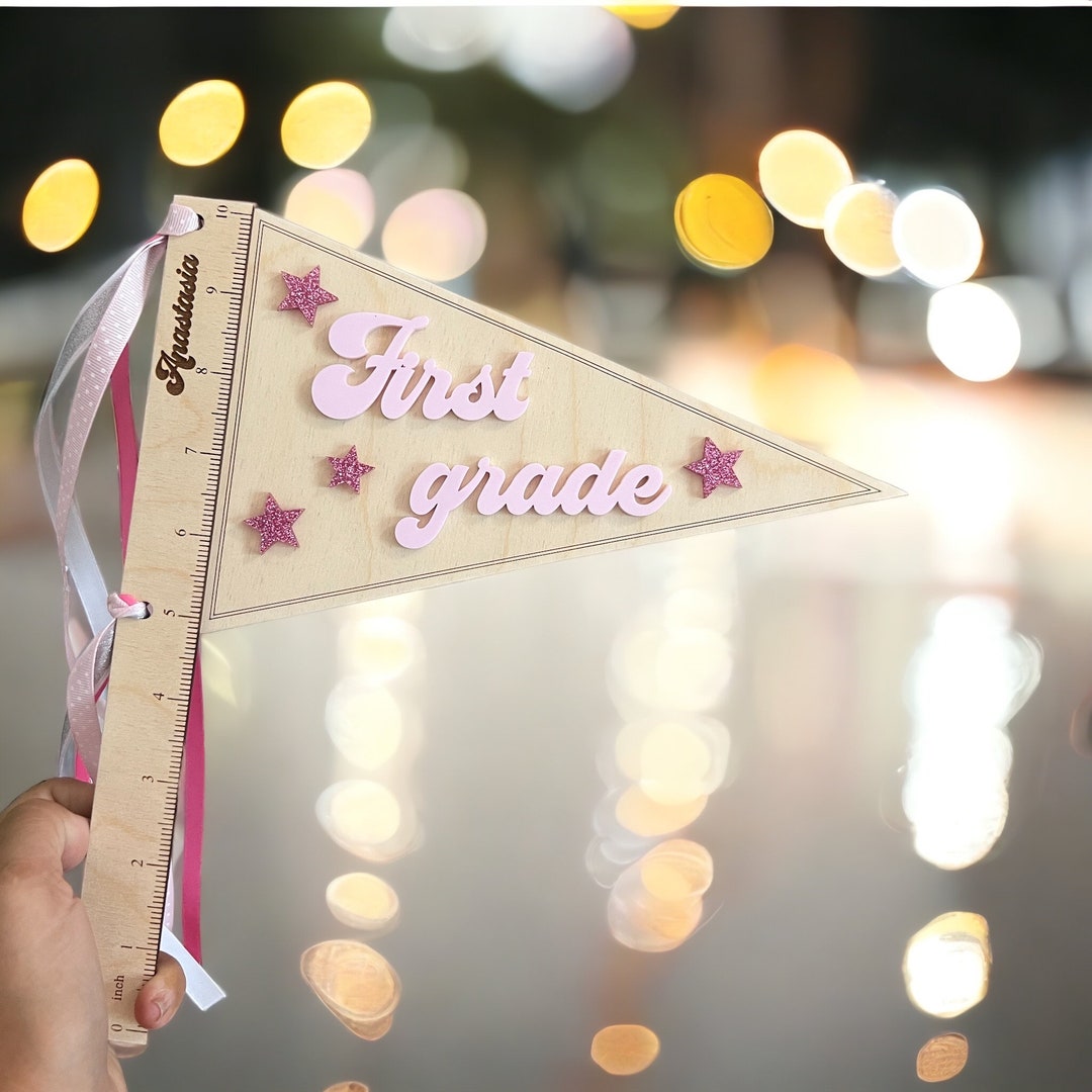 First Day of School Pennant Flag- Back to School Signs- Back to School ...