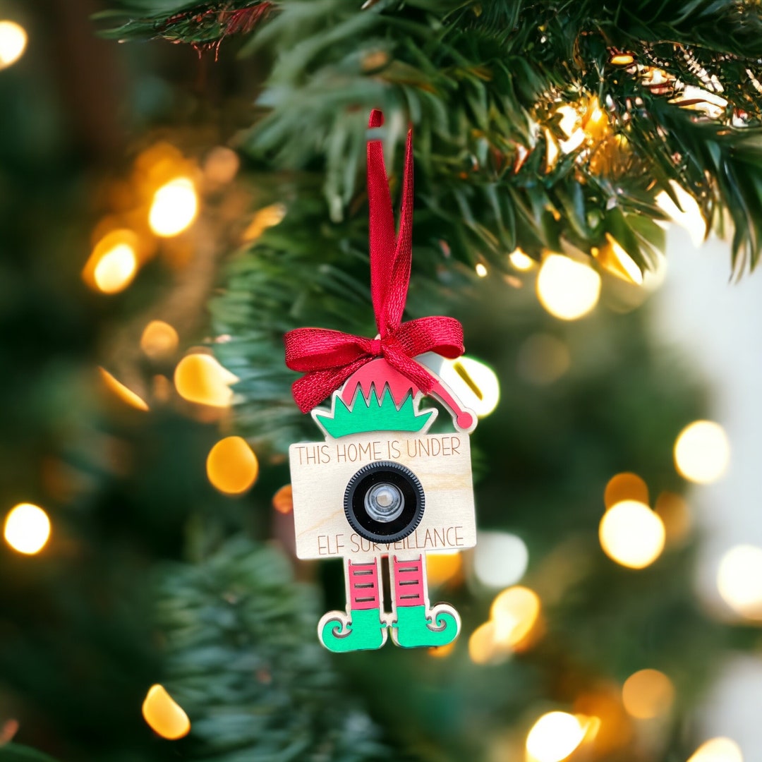 Elf Surveillance Ornament- Christmas Ornament- Elf Camera Ornament ...