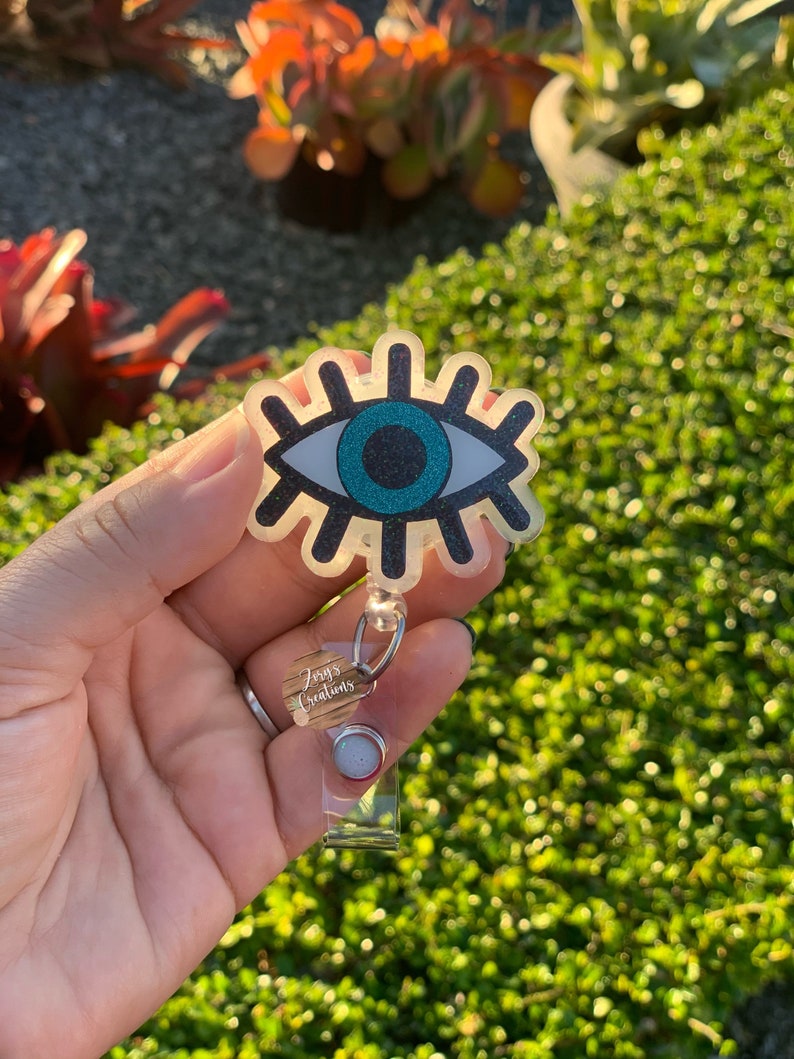 Evil Eye Badge Reel-cute Badge Reel Retractable Badge Reel - Etsy