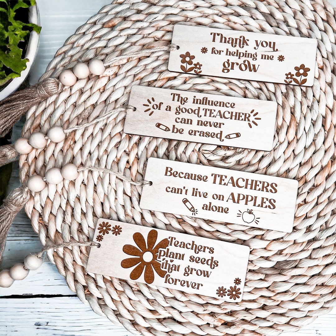 Teacher Bookmark- Teacher Gift- Teacher Appreciation Bookmark Gift- End ...