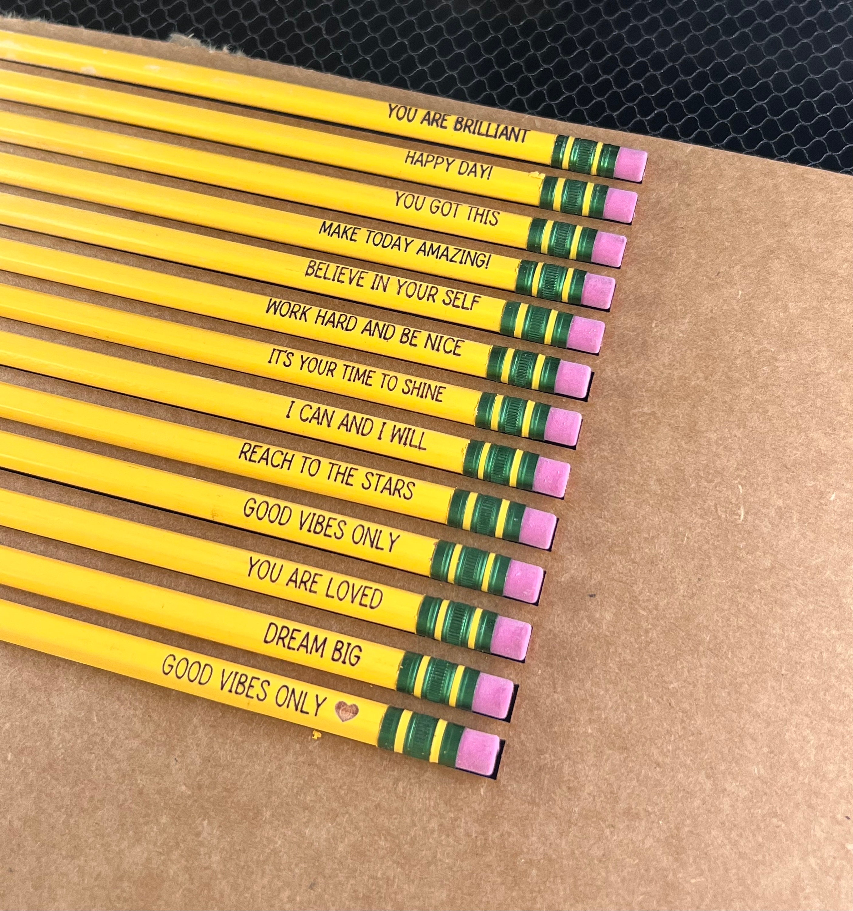 Affirmations Pencils- Motivational Pencils-gift Set- Back to School ...
