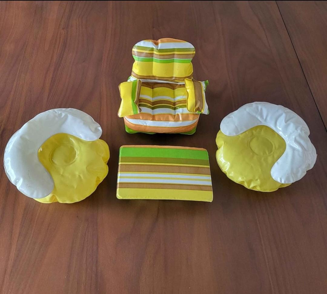 Vintage Barbie Puff N' Play Blow up Furniture - 4 Pieces - Etsy