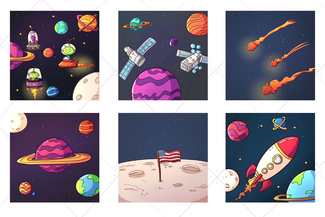 Space Backgrounds Clip Art, Outer Space Backgrounds, Space and Planets ...