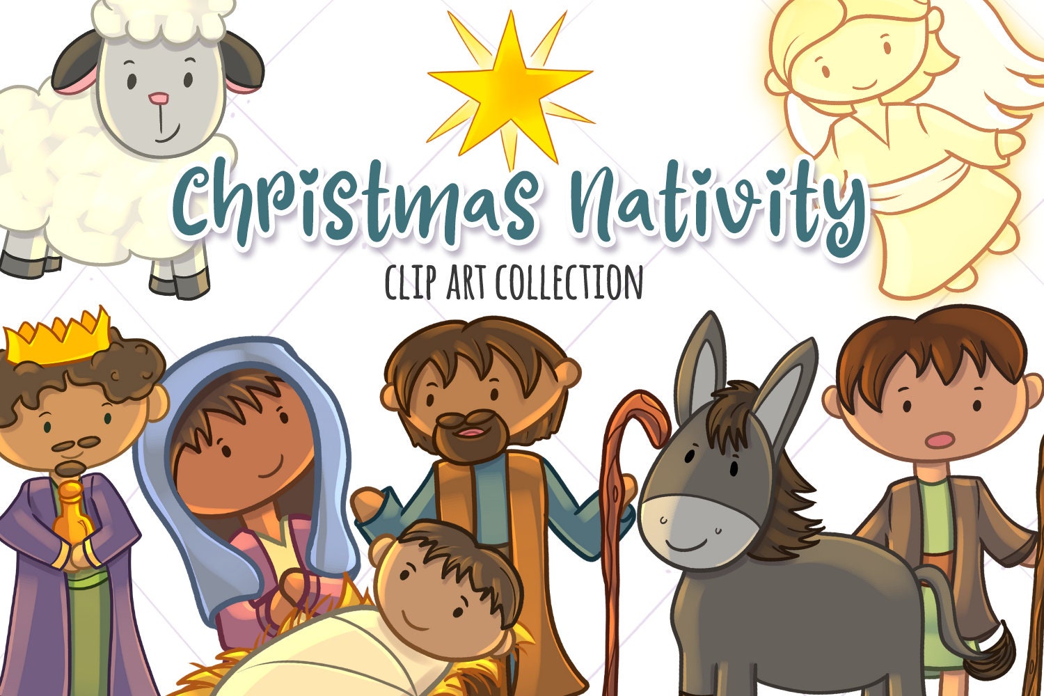 Childrens Nativity Clipart