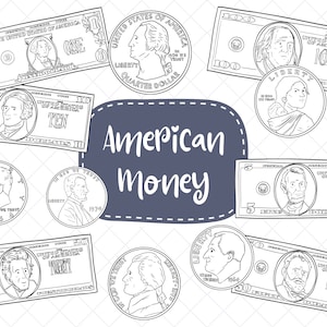 American Money Clip Art, Cute Money, Kids Money Clipart, Kids Finance ...