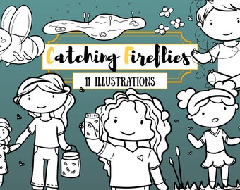 Firefly clipart | Etsy