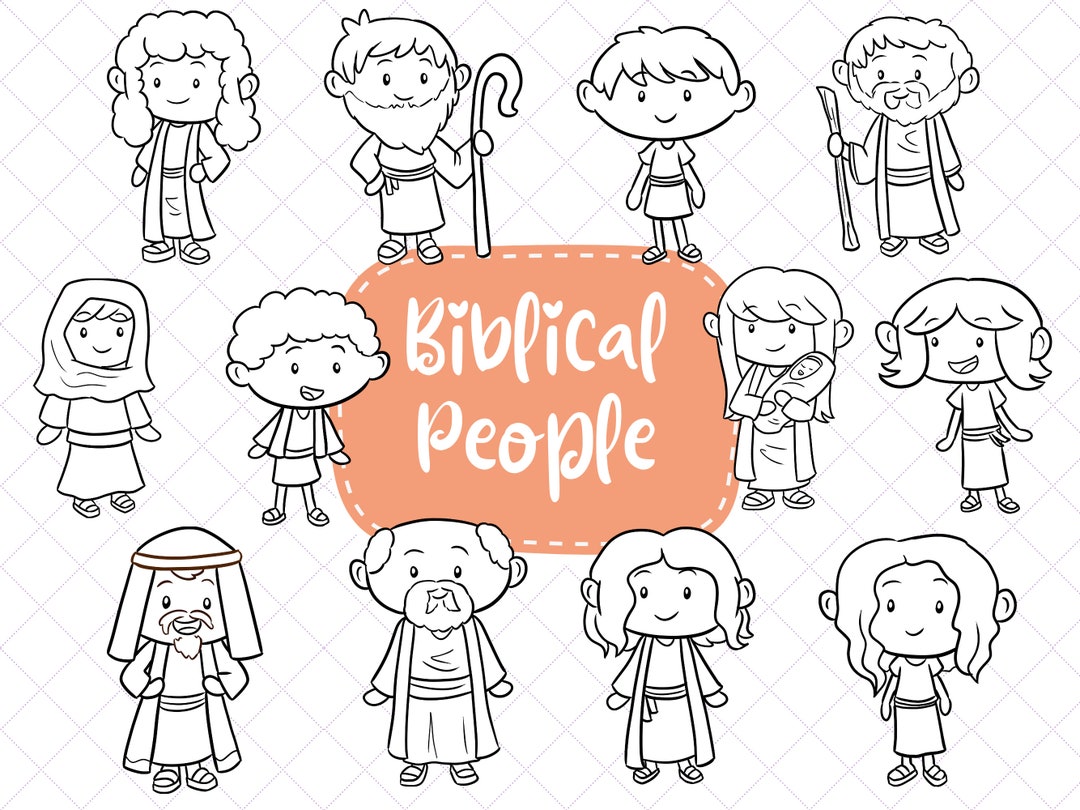 Biblical People Clip Art, Bible Story Clipart, Biblical Characters ...