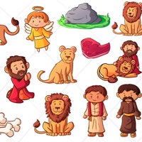 David and Jonathan Clip Art - Bible - Mini - Etsy UK