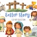 Cute Easter Story Clip Art, Jesus Easter Story, Palm Sunday ...