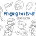 Kids Playing Football Sports Digital Stamps Collection, Cute Football ...