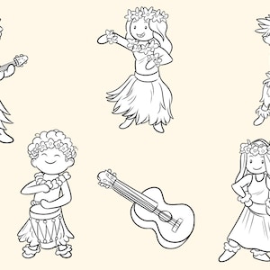 Hawaiin Dancers Clipart, Cute Hula Dancing Clip Art, Hula Dancing Kids ...