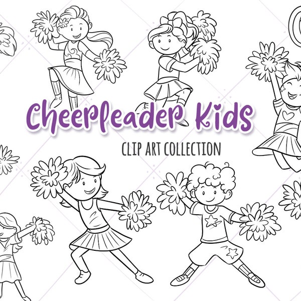 Boy Cheerleader Clipart - Etsy