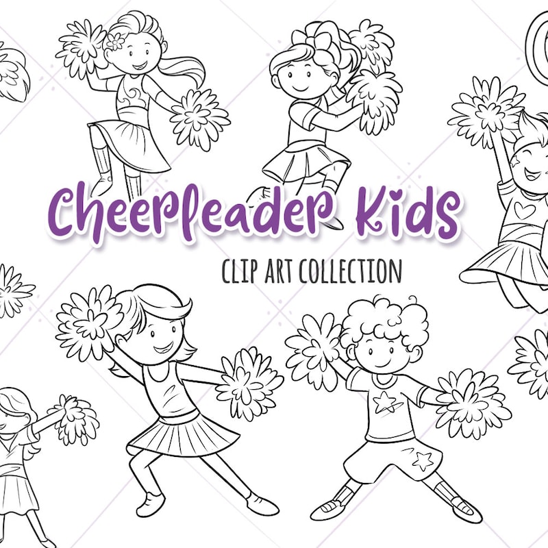 Cheerleader Clip Art - Etsy