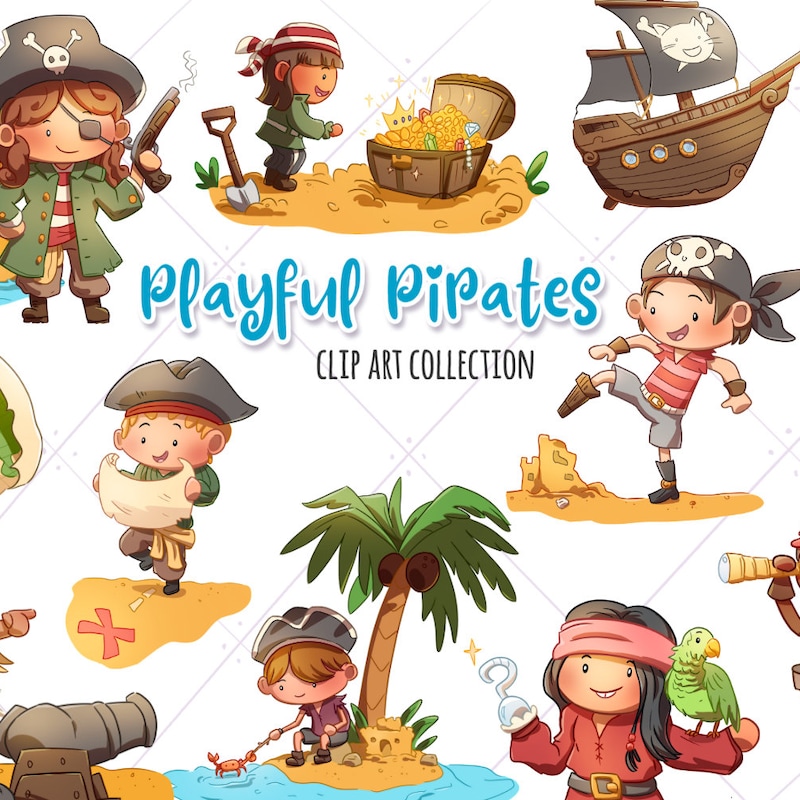 Pirate Clip Art - Etsy