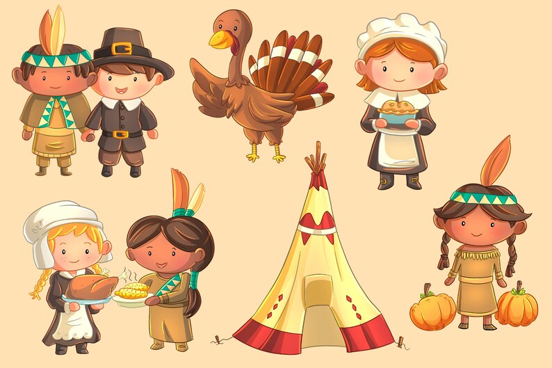 Cute Thanksgiving Clip Art, First Thanksgiving, Thanksgiving Clipart ...