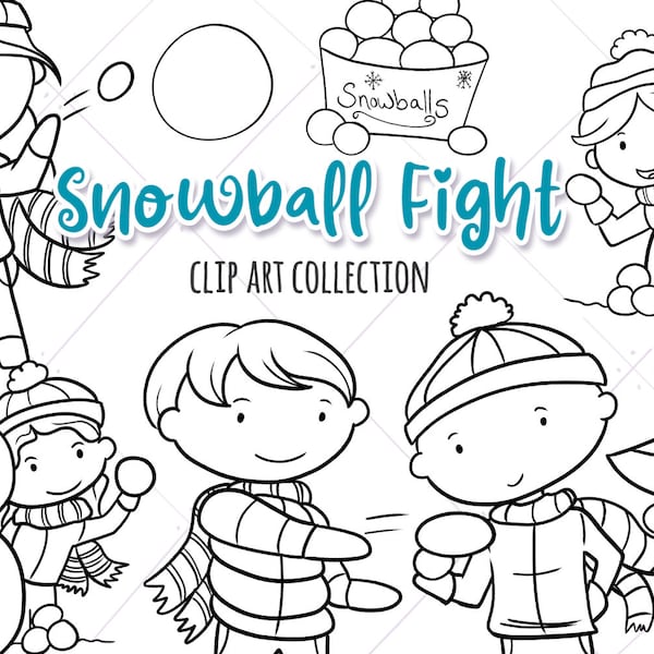 Snowball Fight - Etsy