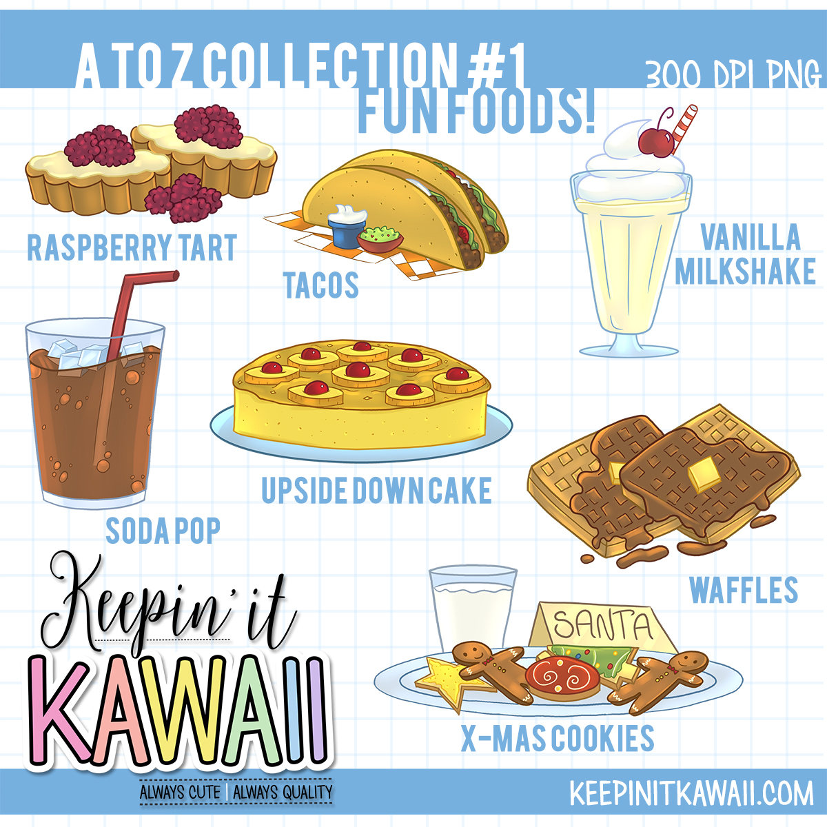 Junk Food Clipart Fun Foods Clip Art A to Z Food Clip-art - Etsy