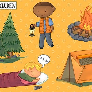 Cute Camping Clip Art Set - Outdoors Clip Art - Summer Time Clip Art ...