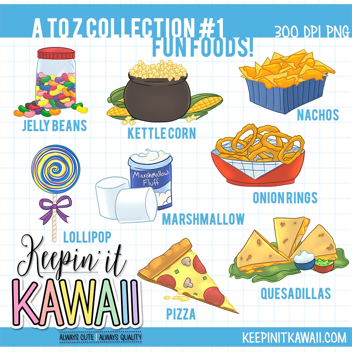 Junk Food Clipart Fun Foods Clip Art A to Z Food Clip-art - Etsy