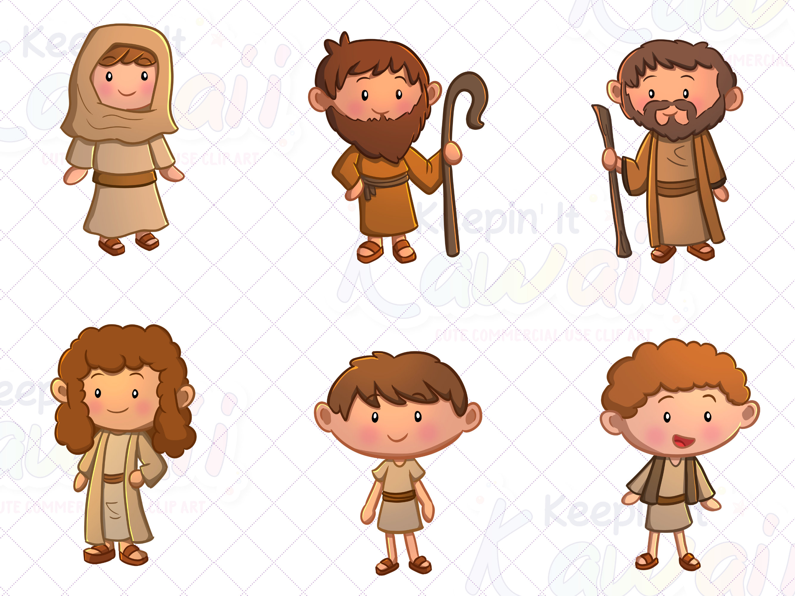 Cartoon Bible People