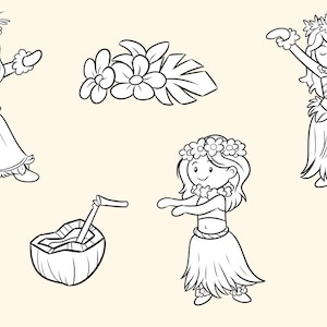 Hawaiin Dancers Clipart, Cute Hula Dancing Clip Art, Hula Dancing Kids ...