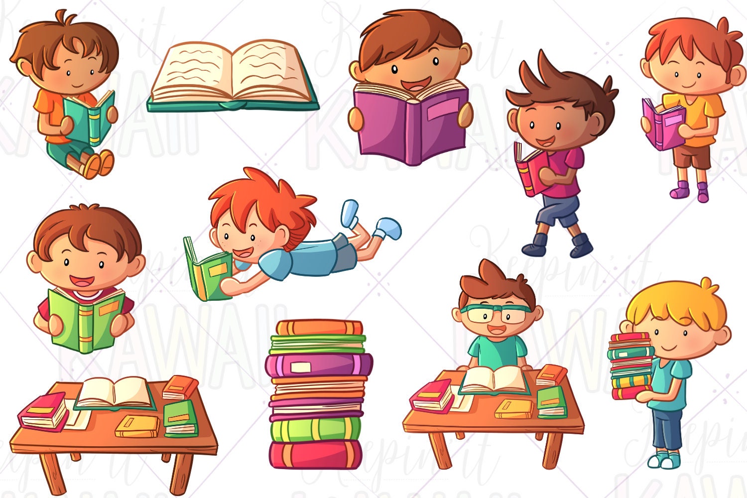 Reading Class Clip Art