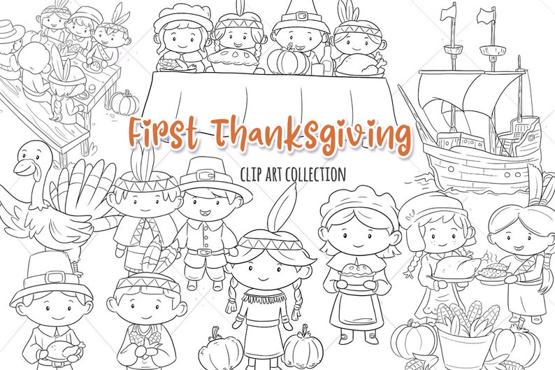 Cute Thanksgiving Clip Art, First Thanksgiving, Thanksgiving Clipart ...