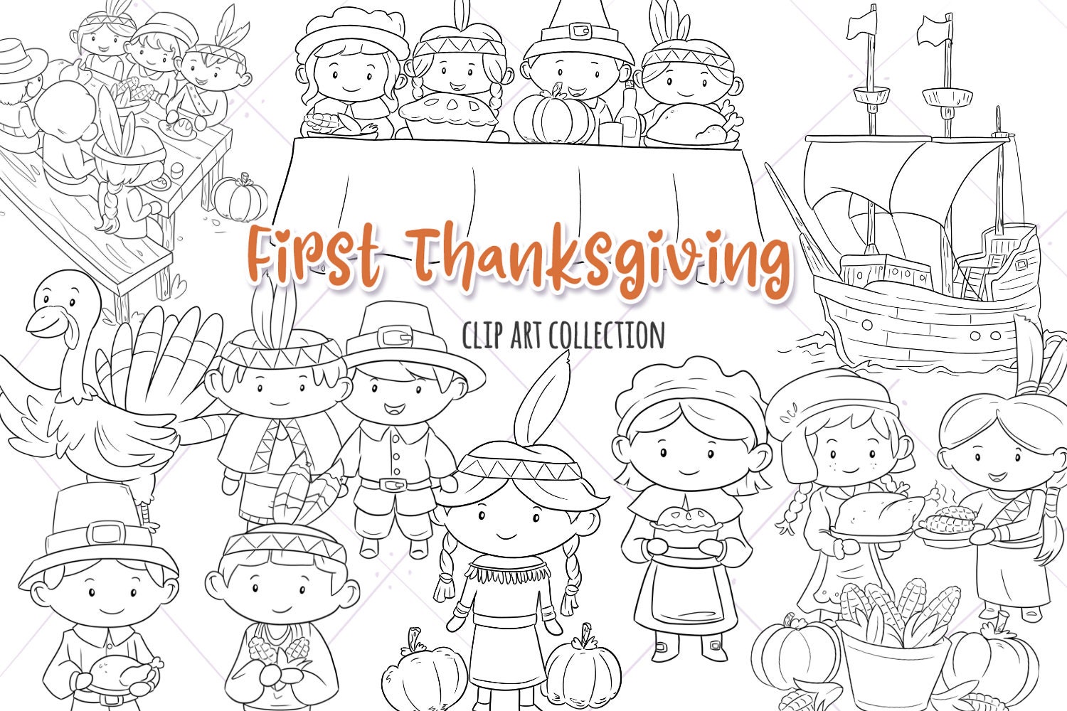 Cute Thanksgiving Clip Art, First Thanksgiving, Thanksgiving Clipart ...