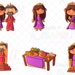 Queen Esther Bible Story Clipart, Bible Characters Clipart, Old ...