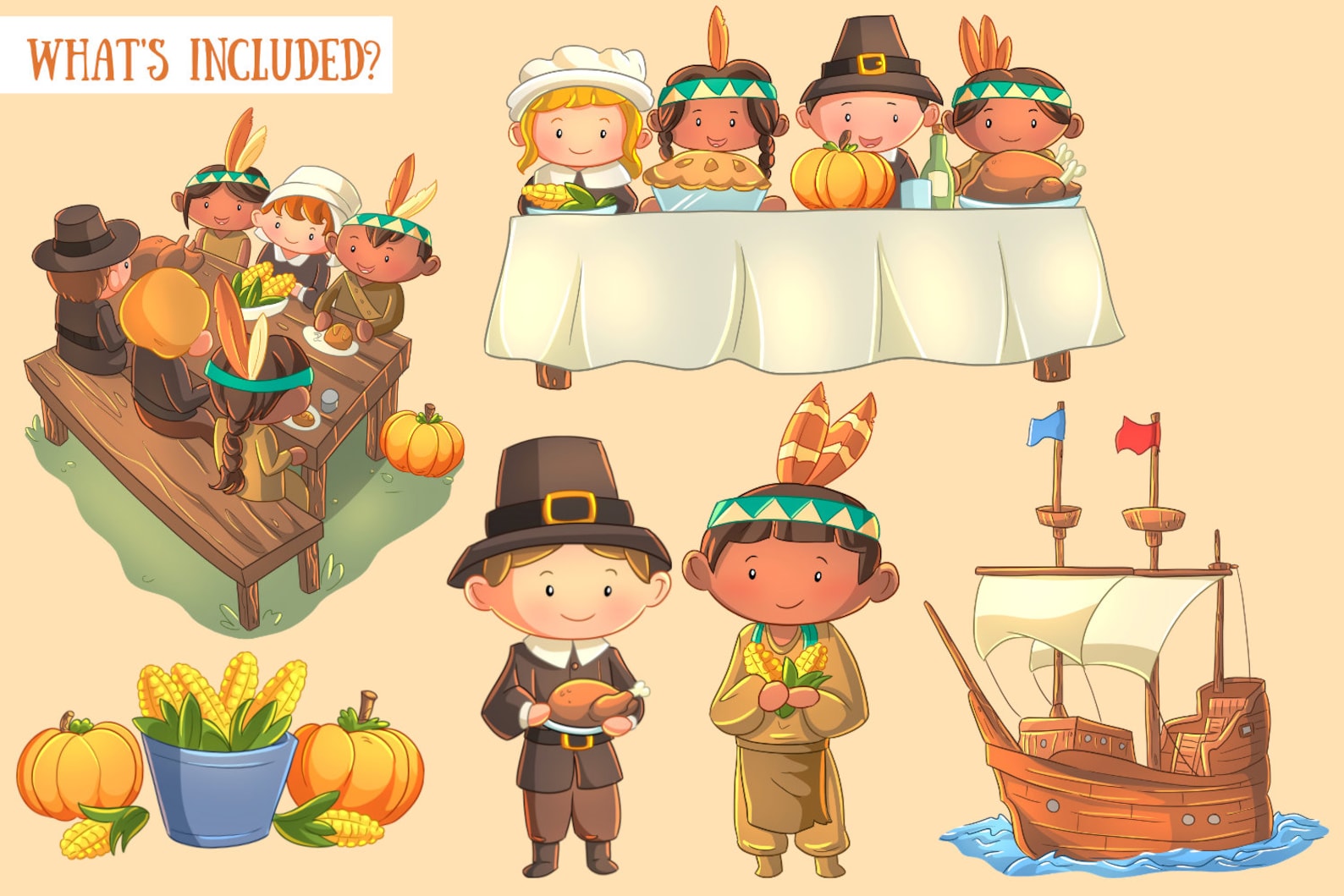 Cute Thanksgiving Clip Art, First Thanksgiving, Thanksgiving Clipart ...
