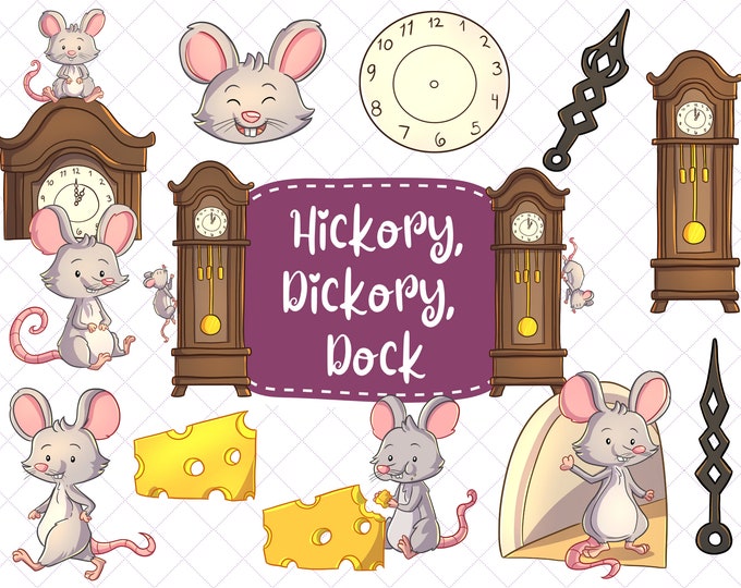 Hickory Dickory Dock | Antique National Nursery Rhymes & Songs ...