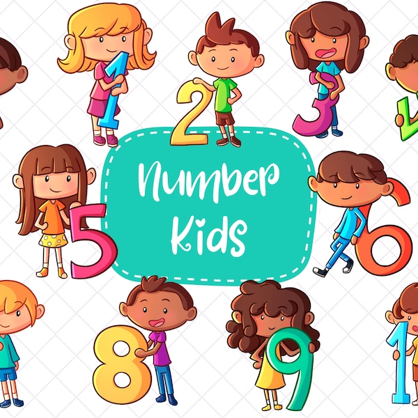 Numbers Clip Art - Etsy