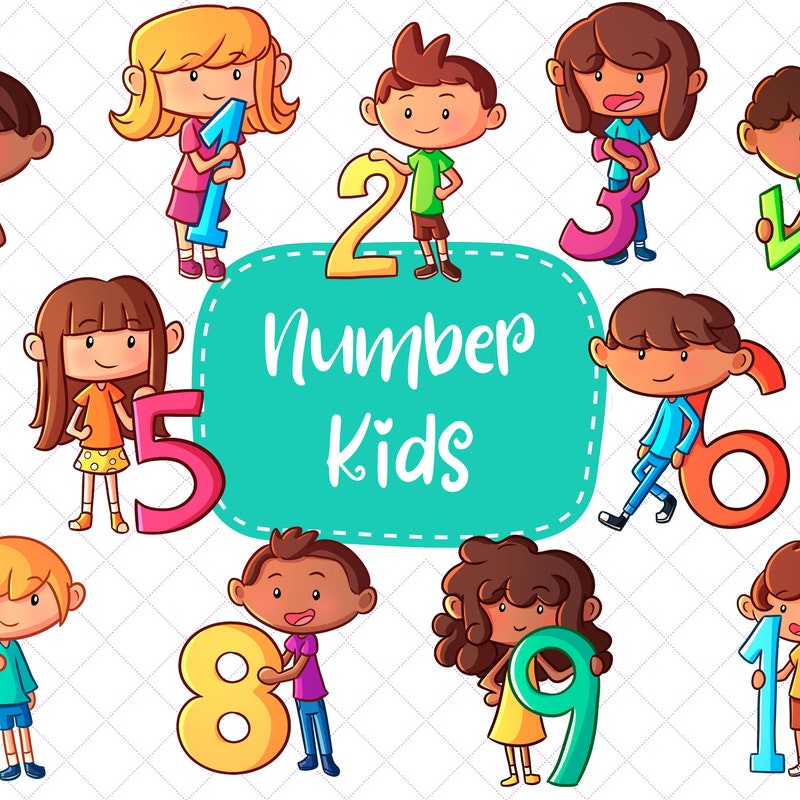 Numbers Clip Art - Etsy
